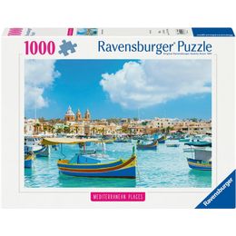 Ravensburger Kinder Puzzle "Mediterranean Places, Malta", bunt, Pappe, B:70cm H:50cm, Puzzles, Made in Germany
