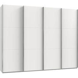 Schwebet&uuml;renschrank wimex, B:300cm H:236cm T:65cm, wei&szlig;, Schr&auml;nke, "Level by fresh to go", mit Synchron&ouml;ffnung