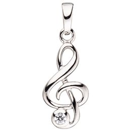 Jobo Damen Kettenanh&auml;nger "Anh&auml;nger Notenschl&uuml;ssel", Silber 925 (Sterlingsilber), silber, Silber 925 (Sterlingsilber), Schmuckanh&auml;nger, 925 Silber
