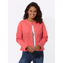 Casual Looks Damen Jackenblazer "Jeansblazer", orange, Gr. 36, 96% Baumwolle, 4% Elasthan, Blazer