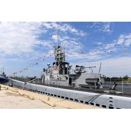 papermoon Fototapete "U-Boot", B/L: 4m x 2,6m, Bahnen: 8 Stk., bunt, Schlafzimmer, Tapeten