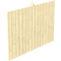 Skan Holz Carport-R&uuml;ckwand SKANHOLZ, B:341cm H:220cm, beige, Holzwerkstoff, Gartenhaus-Seitenw&auml;nde, aus Deckeschalung 20x120mm
