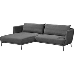 Sch&ouml;ner Wohnen Kollektion Ecksofa, B:270cm H:71cm T:160cm, grau, SCH&Ouml;NER WOHNEN-KOLLEKTION, 16% Baumwolle, 79% Polyester, 5% Polyacryl, Wohnzimmer, Sofas, "Pearl, zeitlos und