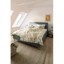 Sch&ouml;ner Wohnen Kollektion Wendebettw&auml;sche, beige, SCH&Ouml;NER WOHNEN-KOLLEKTION, Satin, 100% Baumwolle, Bettw&auml;sche, "Fleur", aus reiner Baumwolle