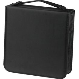 Hama DVD-H&uuml;lle "CD Tasche, mit H&uuml;llen zur Aufbewahrung von 208 CDs, DVDs und Blue-Rays", B:32cm H:9cm T:34cm, schwarz, H&uuml;llen
