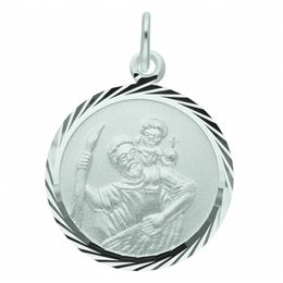 Adelia&acute;s ADELIA ́S Damen Kettenanh&auml;nger "Damen 925 Silber Anh&auml;nger Christophorus &Oslash; 16 mm", Damen, Silber 925 (Sterlingsilber), silber, Silber 925