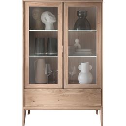 Vitrine Home Affaire, B:89,8cm H:139,5cm T:41,5cm, braun, Wohnzimmer, Schr&auml;nke, "Koda", inklusive Beleuchtung, verstellbare Glasb&ouml;den