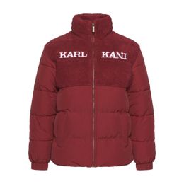 Karl Kani Herren Allwetterjacke "Karl Kani Herren KM234-011-1 KK Retro Teddy Puffer Jacket"schwarzrot, Gr. XXL, 100% Polyester, Jacken