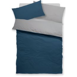 Bettw&auml;sche OTTO HOME, blau, Microfaser, Obermaterial: 100% Polyester, Bettw&auml;sche, "Desner2", Premium Qualit&auml;t, sehr weich, uni, ab 135x200 cm