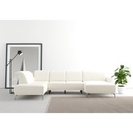 Sit & More Wohnlandschaft SIT & MORE, B:337cm H:84cm T:205cm, beige, Sofas, "Bailando U-Form", wahlweise mit Kopfteilverstellung und Vorziehsitz, motorisch
