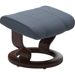 Fu&szlig;hocker stressless, B:54cm H:38cm T:39cm, blau, Leder BATICK: BATICK ist ein leicht korrigiertes, durchgef&auml;rbtes und genarbtes M&ouml;belleder, bei dem