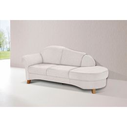 Recamiere Home Affaire, B:202cm H:90cm T:90cm, grau, Struktur fein (95% Polyester, 5% Polyamid);MELROSE (100% Polyester), Sofas, "Mayfair",