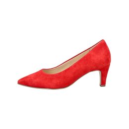 Gabor Damen Pumps "Gabor Pumps Veloursleder", Gr. 40rot, Veloursleder, Schuhe