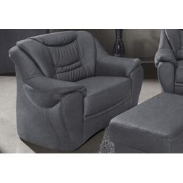Sit & More Sessel SIT & MORE, B:98cm H:94cm T:95cm, grau, NaturLeder;Luxus-Microfaser ALTARA NUBUCK (100% Polyester);Luxus-Kunstleder, Wohnzimmer, Sessel,
