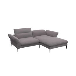 FLEXLUX "Salino, Funktionssofa mit Recamiere, Relaxsofa, Ecksofa" Sofa mit Arm- und Kopfteil-Verstellungen, Kaltschaum & Stahl-Wellen