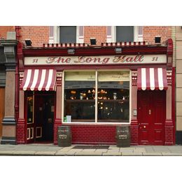 papermoon Fototapete "The Long Hall Pub", B/L: 3,5m x 2,6m, Bahnen: 7 Stk., bunt, Schlafzimmer, Tapeten