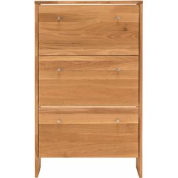 Kombikommode Home Affaire, B:82cm H:133cm T:27cm, braun, Massivholz, Schlafzimmer, Sideboards, "Dura Kommode Schrank Schuhschrank", aus