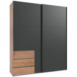Schwebet&uuml;renschrank wimex, B:200cm H:236cm T:65cm, grau, Schr&auml;nke, "Level by fresh to go"