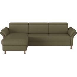 Ecksofa Home Affaire, B:260cm H:85cm T:172cm, gr&uuml;n, 100% Polyester, Wohnzimmer, Sofas, "Calypso L-Form", mit motorischen Funktionen im Sofa und