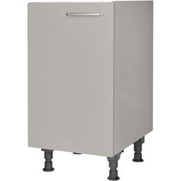 Sp&uuml;lenschrank Nobilia, B:45cm H:87cm T:58,3cm, grau, K&uuml;che, Schr&auml;nke, ""Touch", Ausrichtung w&auml;hlbar, vormontiert, in den Breiten", 45 und 60 cm, mit
