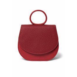 Gretchen Damen Schultertasche "Ebony Mini Loop Bag", rot, Leder, unifarben, Taschen, aus italienischem Kalbsleder