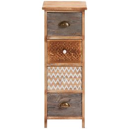 Kommode HEINE HOME, B:30cm H:81,5cm T:30cm, beige, Massivholz, Sideboards