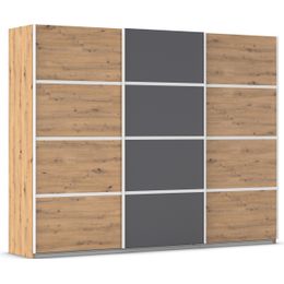 Kleiderschrank Rauch, B:271cm H:210cm T:62cm, grau, Holzwerkstoff, Kinderzimmer, Schr&auml;nke, "Schwebet&uuml;renschrank OTTO ́s Choice Garderobe Schrank TOP
