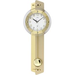 AMS Funk-Pendelwanduhr "F5264", B/H/L: 24cm x 8cm x 70cm, grau, Wanduhren, Quarzuhr, Esszimmer, Wohnzimmer, Made in Germany