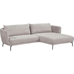 Sch&ouml;ner Wohnen Kollektion Ecksofa, B:270cm H:71cm T:160cm, silber, SCH&Ouml;NER WOHNEN-KOLLEKTION, 96% Polyester, 4% Polyacryl, Wohnzimmer, Sofas, "Pearl, zeitlos und elegant, 5