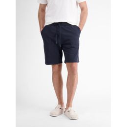 Lerros Herren Shorts, blau, Gr. S, unifarben, Jersey, Obermaterial: 50% Baumwolle, 50% Polyester, Hosen, Sommerhose mit Taschen