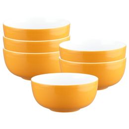 Seltmann Weiden Schale "M&uuml;slischalen Liberty Pure Colors &oslash; 15 cm 6er Set", B/H/L: 15cm, orange, Sch&uuml;sseln