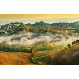 papermoon Fototapete "Photo-Art KRZYSZTOF BROWKO, HERBST", B/L: 4,5m x 2,8m, Bahnen: 9 Stk., bunt, Schlafzimmer, Tapeten