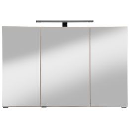 Spiegelschrank Welltime, B:100cm H:64cm T:20cm, braun, Badezimmer, Schr&auml;nke, "Trento, verschiedene Ausf&uuml;hrungen und Farben", Breite 100 cm, mit