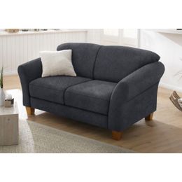 2-Sitzer Home Affaire, B:163cm H:84cm T:89cm, grau, 90% Polyester/10% Polyamid Luxus-Microfaser (100% Polyester);Struktur (100%