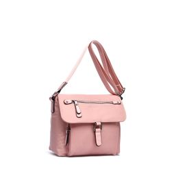 Damen Umh&auml;ngetasche "Nylon", Collezione Alessandro, rosa, Kunstfaser, Taschen, in modernem Design mit vielen F&auml;chern