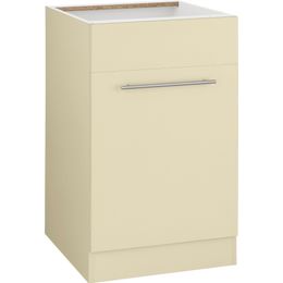 Wiho-K&uuml;chen Sp&uuml;lenschrank WIHO K&Uuml;CHEN, B:50cm H:82cm T:57cm, beige, K&uuml;che, Schr&auml;nke, "Unna", 50 cm breit, ohne Arbeitsplatte