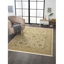 Teppich, B:160cm H:7,5mm L:230cm, beige, MyFlair M&Ouml;BEL & ACCESSOIRES, Polypropylen (PP), Wohnzimmer, Teppiche, "Maryam 2", Kurzflor, Orient Optik,
