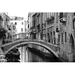 papermoon Fototapete "Venedig Br&uuml;cke", B/L: 2,5m x 1,86m, Bahnen: 5 Stk., bunt, Wohnzimmer, Tapeten