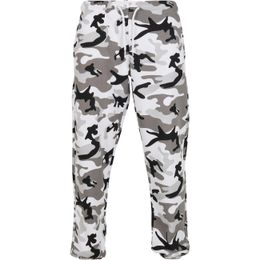 Urban Classics Herren Stoffhose "Urban Classics Herren Basic Camo Sweatpants 2.0"snowcamouflage, Gr. XS, 80% Baumwolle, 20% Polyester, Hosen