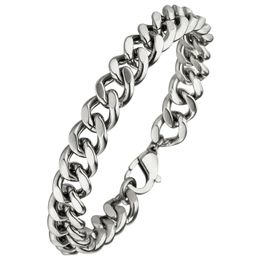Jobo Damen Armband, 21cm, Edelstahl, silber, Edelstahl, Armb&auml;nder, Panzerarmband aus Edelstahl 21 cm 9,9 mm