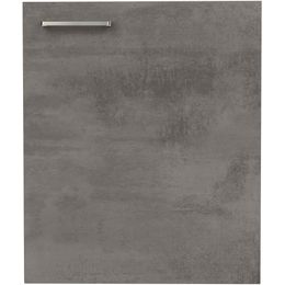 Nobilia Frontblende ""Riva", Ausrichtung w&auml;hlbar", B/H/T: 60cm x 72cm x 1,9cm, T&uuml;ranschlag rechts, grau, M&ouml;belblenden, f&uuml;r integrierte K&uuml;hlger&auml;te und