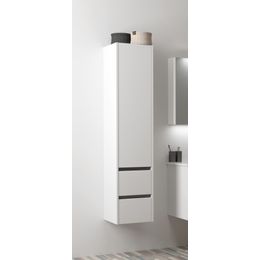 Hochschrank Welltime, B:35cm H:160cm T:35cm, wei&szlig;, FSC-zertifizierter Holzwerkstoff, Badezimmer, Schr&auml;nke, "Urban", Schubladen mit Softclose,