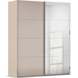 Schwebet&uuml;renschrank Rauch, B:181cm H:223cm T:67cm, beige, Holzwerkstoff, Schr&auml;nke, "Kleiderschrank Schrank Garderobe Schlafzimmerschrank SCALE-FYRA",