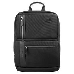 Bugatti Damen Laptoprucksack "NERO", schwarz, 100% Polyester, unifarben, Rucks&auml;cke