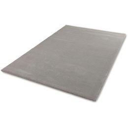 Teppich Astra, B:133cm H:20mm L:190cm, grau, Kunstfaser, Wohnzimmer, Teppiche, "Barletta 240", Langflor, Shaggy, uni, weich, Wohnzimmer,Schlafzimmer