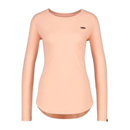 alife and kickin ALIFE & KICKIN Damen Langarmshirt "Damen LeaAK A", orange, Gr. XS, 60% Baumwolle, 40% Polyester, Shirts, Figurnah geschnittenes Longsleeve Shirt mit