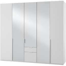 Kleiderschrank wimex, B:225cm H:208cm T:58cm, wei&szlig;, Schlafzimmer, Schr&auml;nke, "New York", mit Spiegelt&uuml;r
