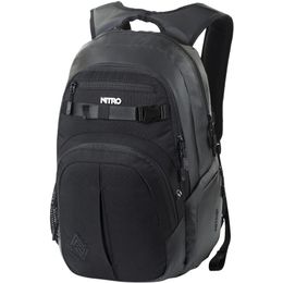 Nitro Kinder Schulrucksack "Chase", schwarz, Polyester, Rucks&auml;cke, Alltagsrucksack, Rucksack f&uuml;r Freizeit, Schule, Arbeit und Reise