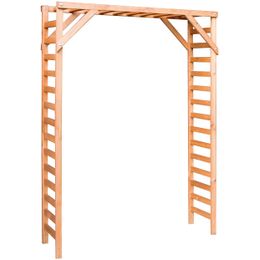Rosenbogen Promadino, B:137cm H:198cm T:50cm, braun, Holzwerkstoff, Rankhilfen, "Pergola", BxTxH: 137x50x198 cm