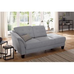Recamiere Home Affaire, B:197cm H:89cm T:90cm, silber, Luxus-Microfaser (90% Polyester, 10% Polyamid);Struktur fein (100% Polyester);Flachgewebe